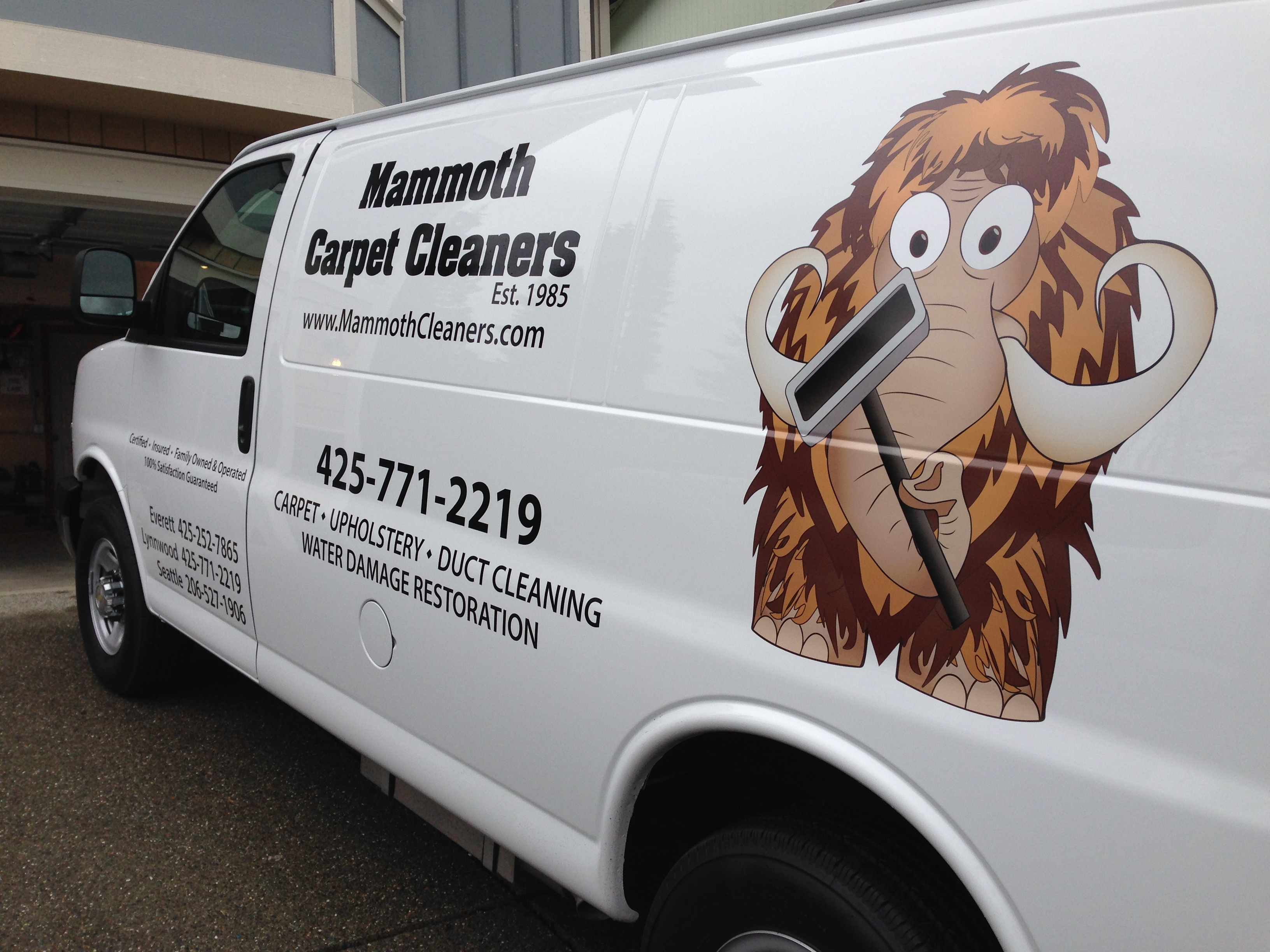 Mammoth Cleaners Van Graphics | Vinyl Lab Wraps
